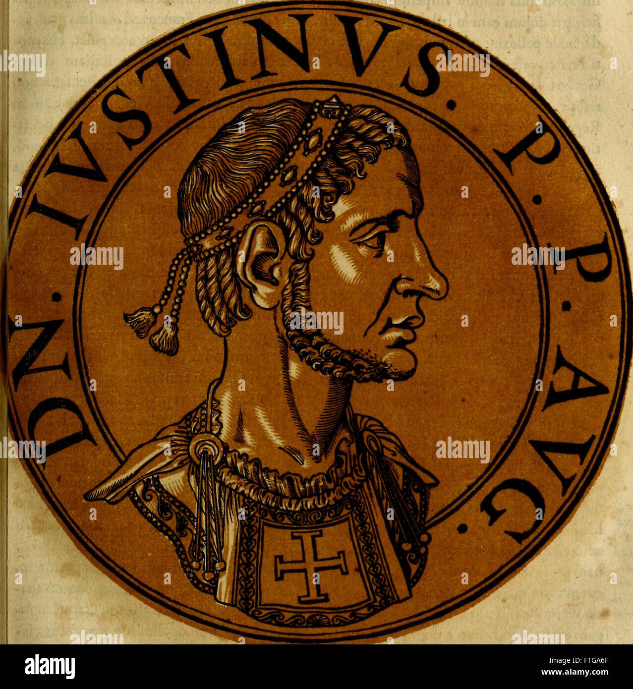 A 1645 publication detailing Roman emperors through illustrations based ...