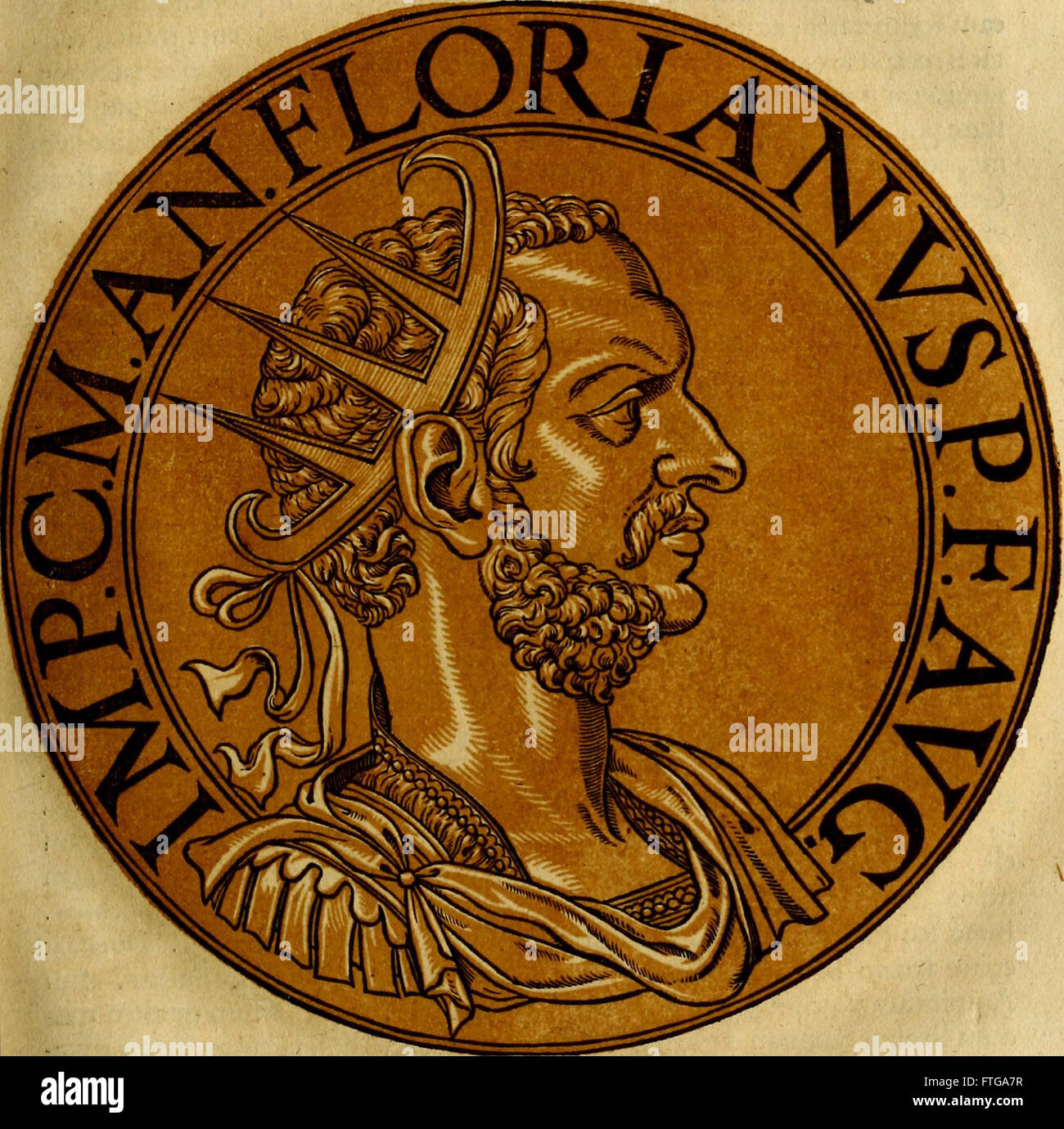 This 1645 work presents detailed illustrations of Roman emperors based ...