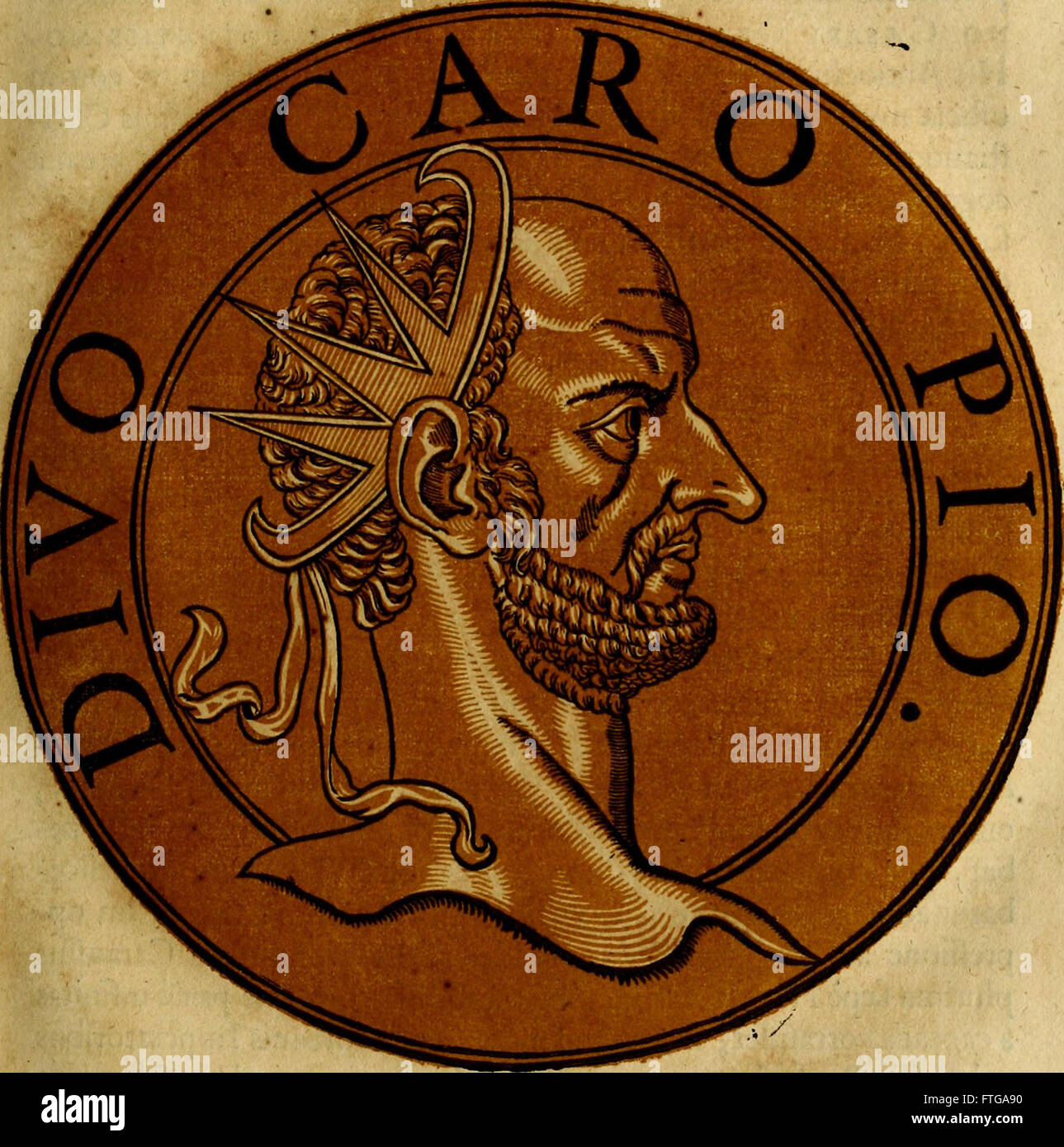 A 1645 work titled 'Icones Imperatorum Romanorum,' featuring detailed ...