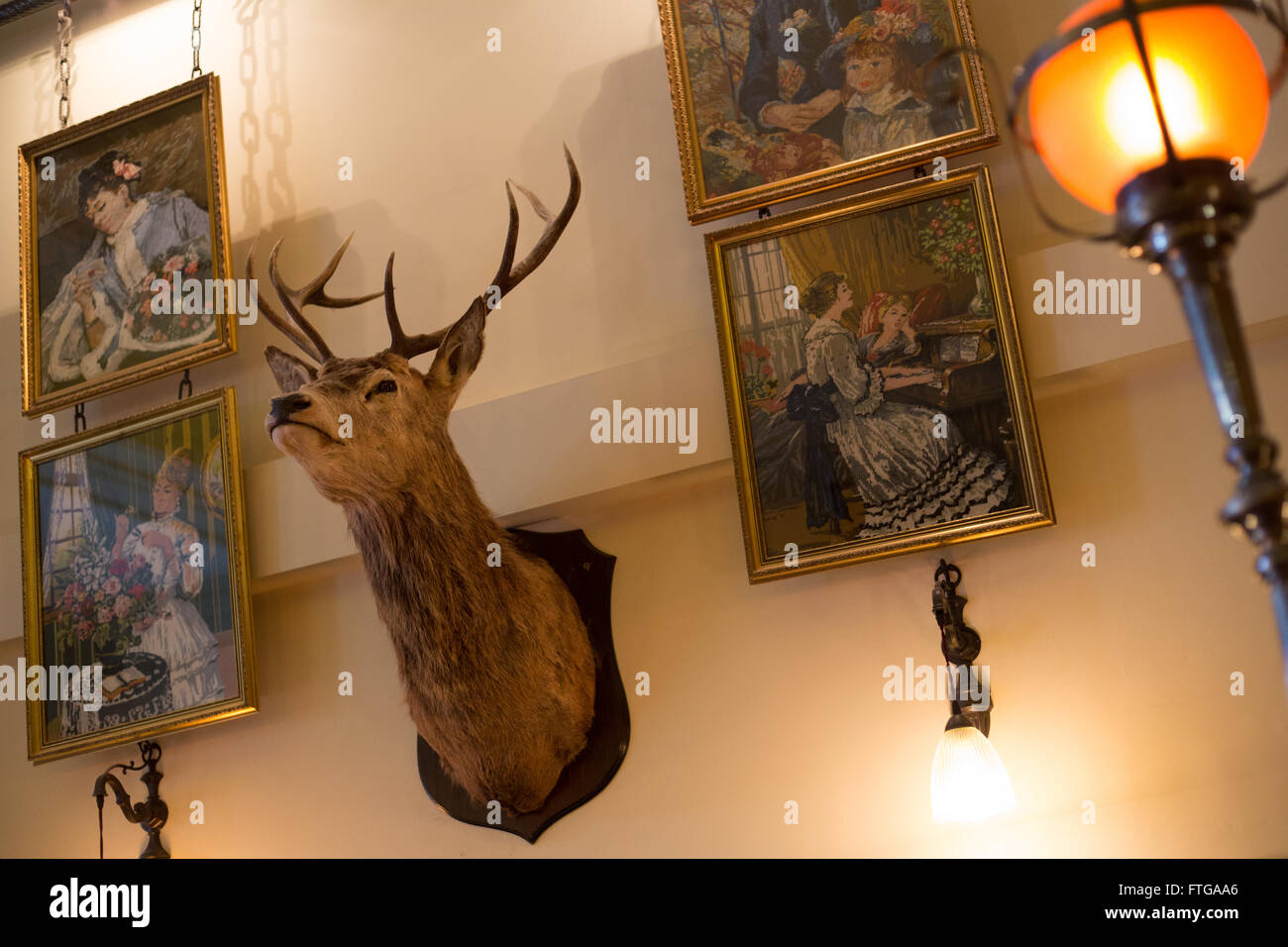 Interior of The Trading House bar, restaurant and pub in Glasgow ...