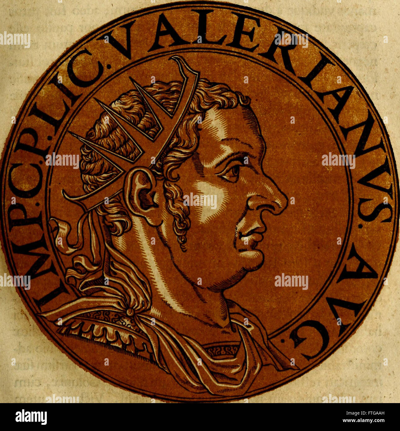 A 1645 work 'Icones Imperatorvm Romanorvm' that presents depictions of ...