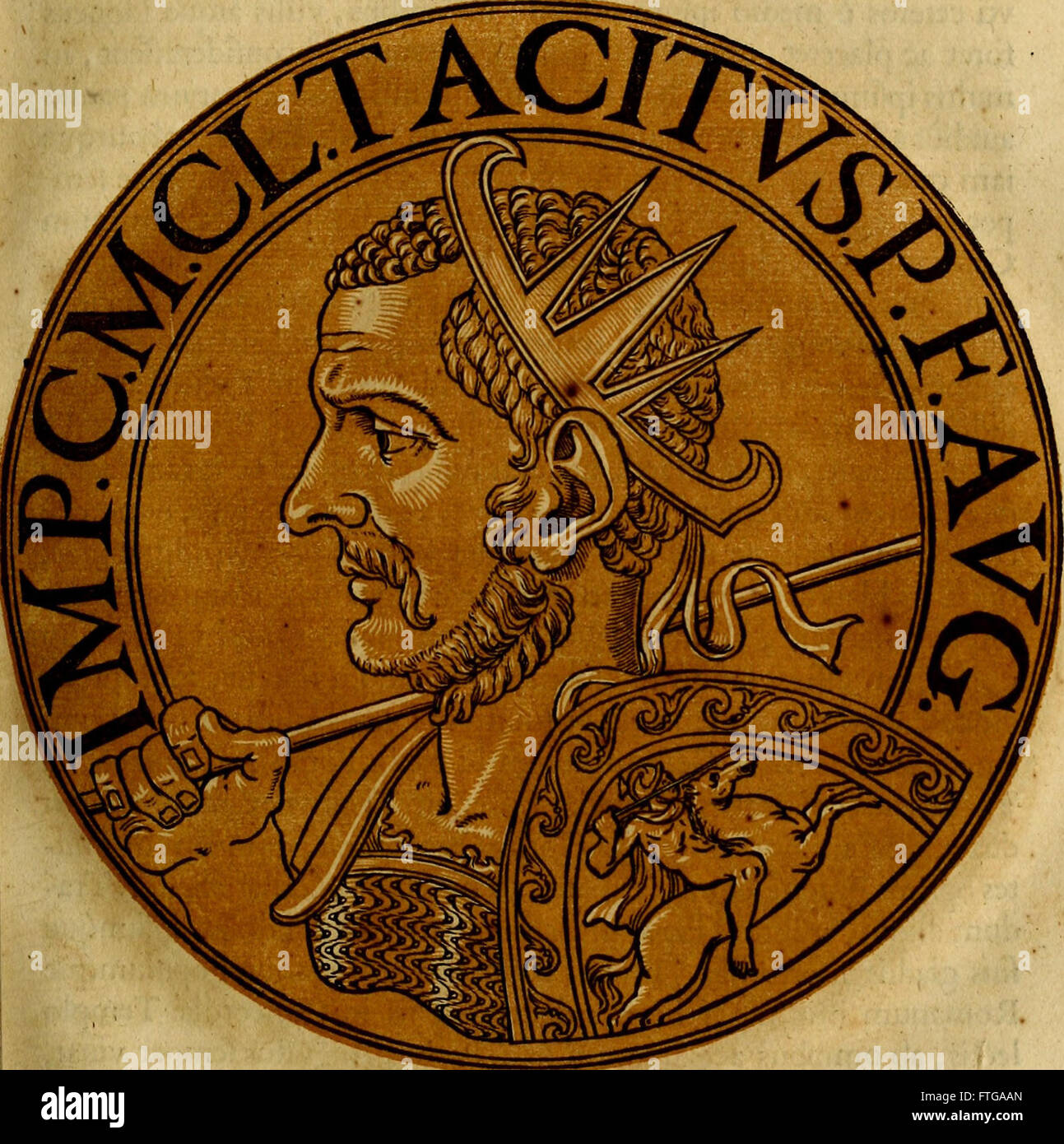 A 1645 work detailing Roman emperors' portraits based on ancient coins ...