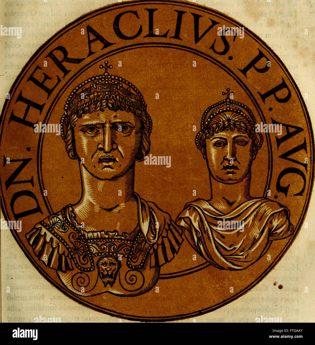 This 1645 work features detailed portraits of Roman emperors based on ...