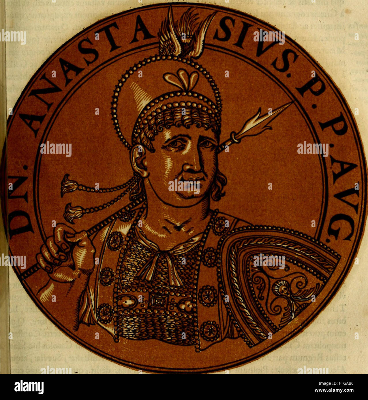 This 1645 work presents detailed illustrations of Roman emperors based ...