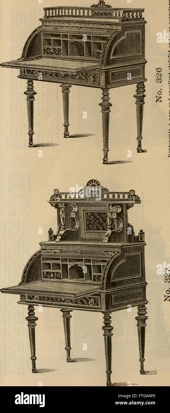 An 1885 catalog showcasing various types of office and library ...