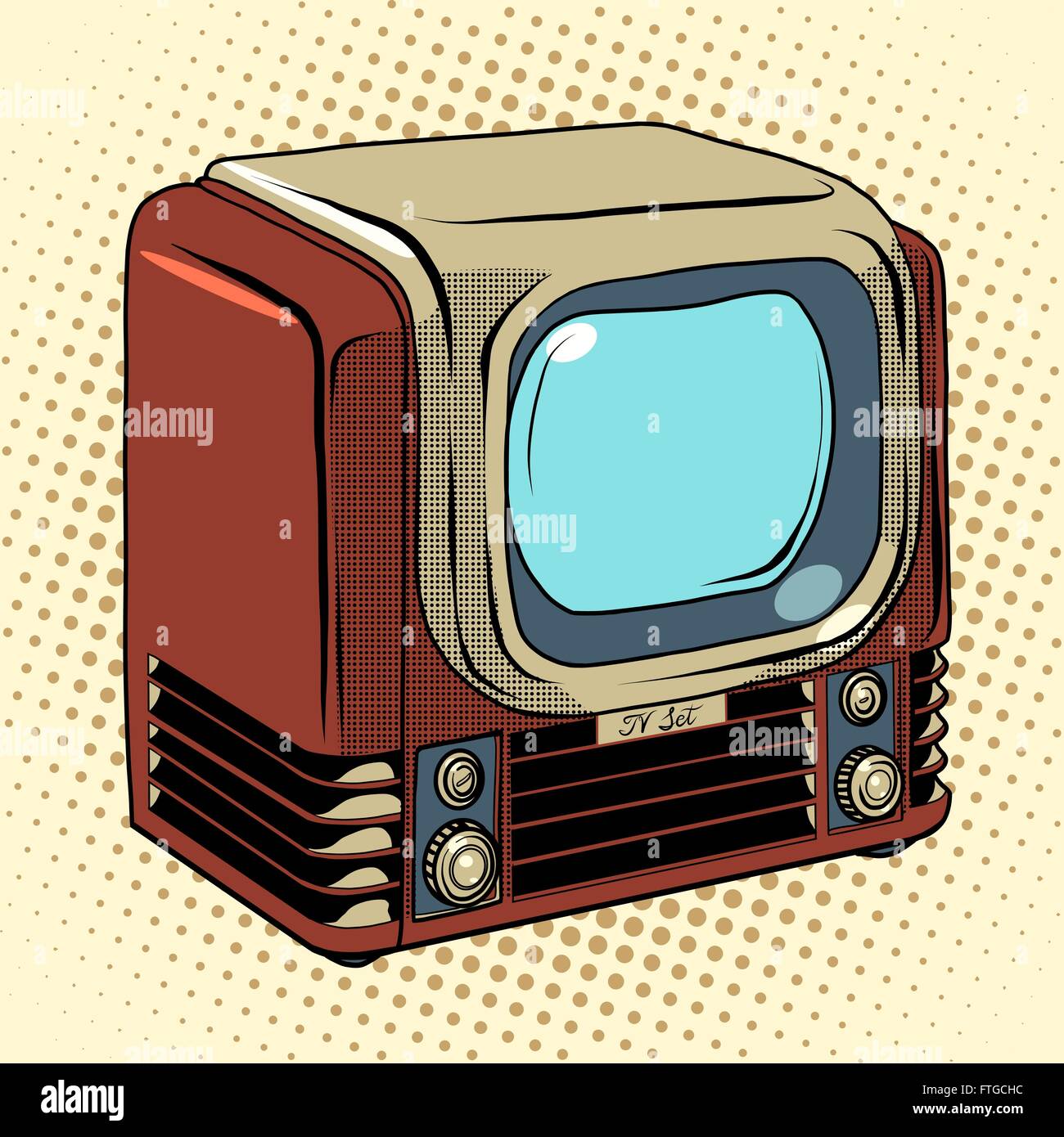 Retro tv cartoon hi-res stock photography and images - Alamy