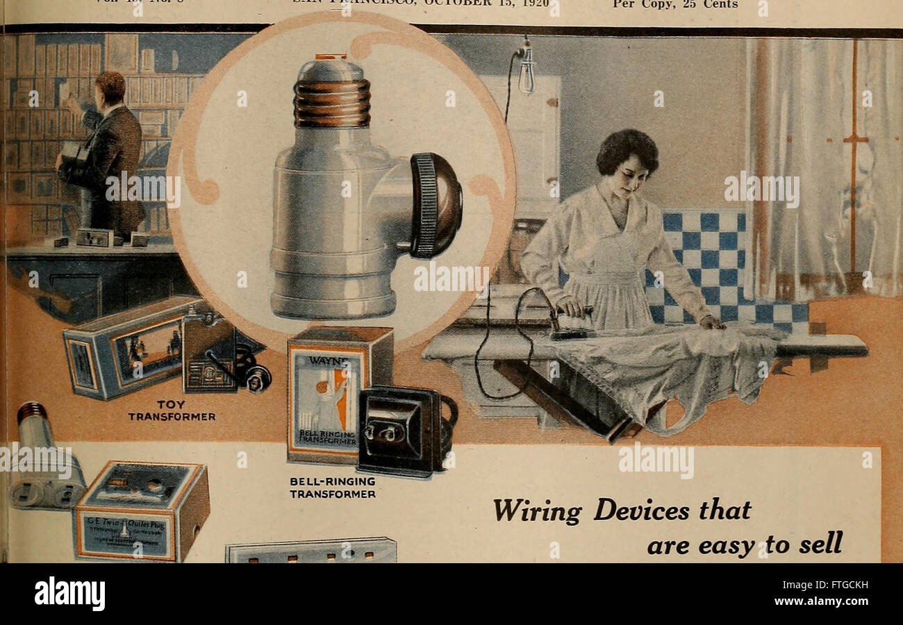 A 1920 publication focused on the field of electricity, featuring ...