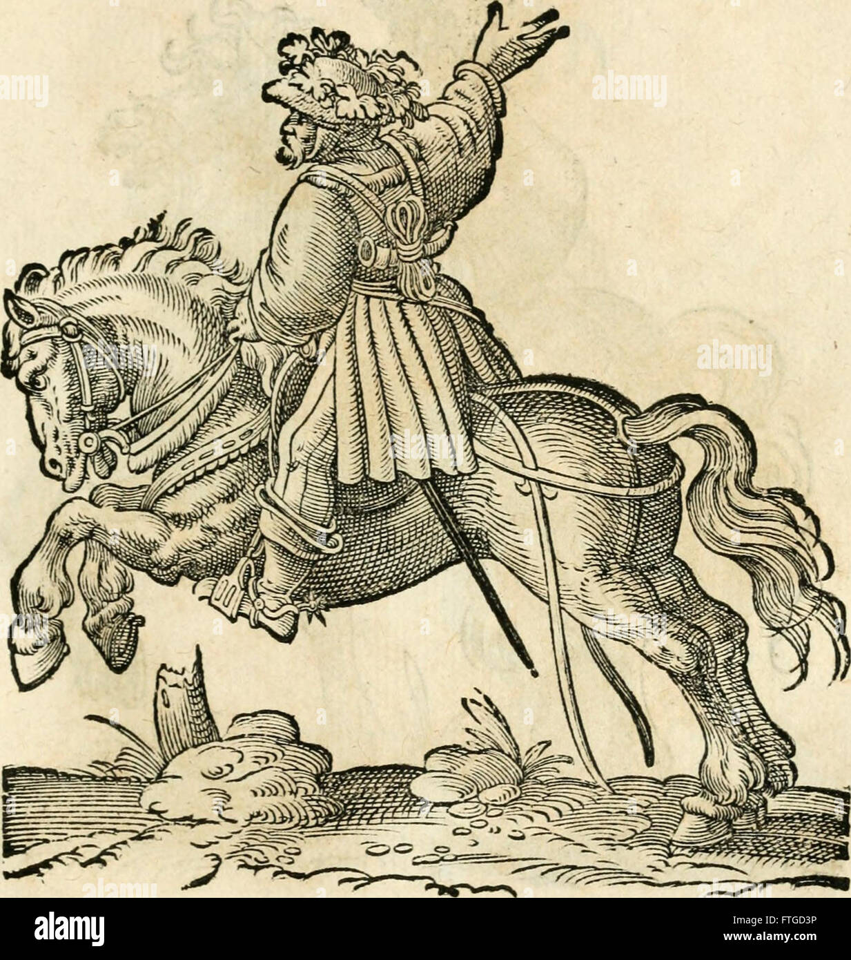 A German work showcasing artistic figures, both ecclesiastical and ...