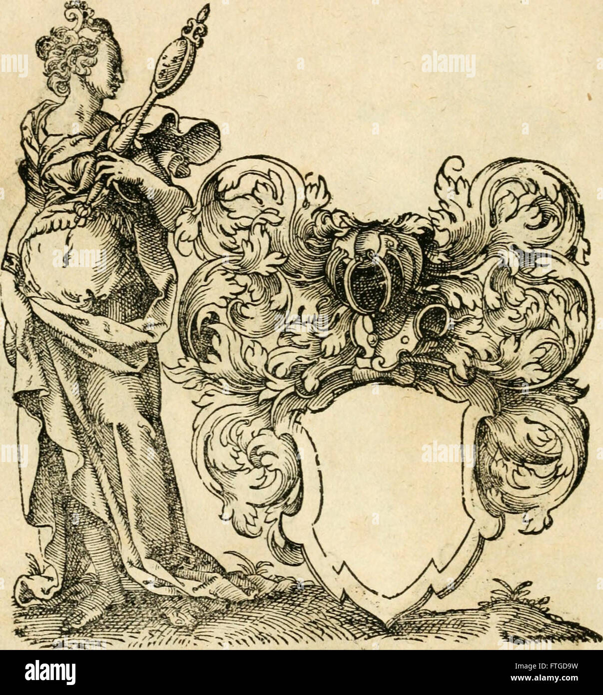 A historical art book illustrating various high-ranking and common ...