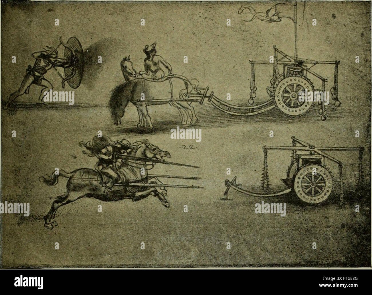 Leonardo da Vinci, artist, thinker and man of science (1898 Stock Photo ...