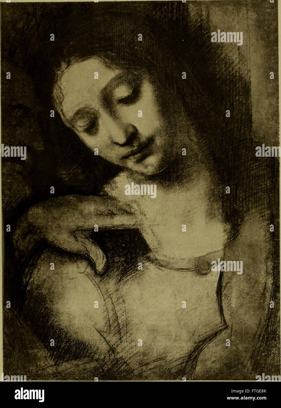 Leonardo da Vinci, artist, thinker and man of science (1898 Stock Photo ...