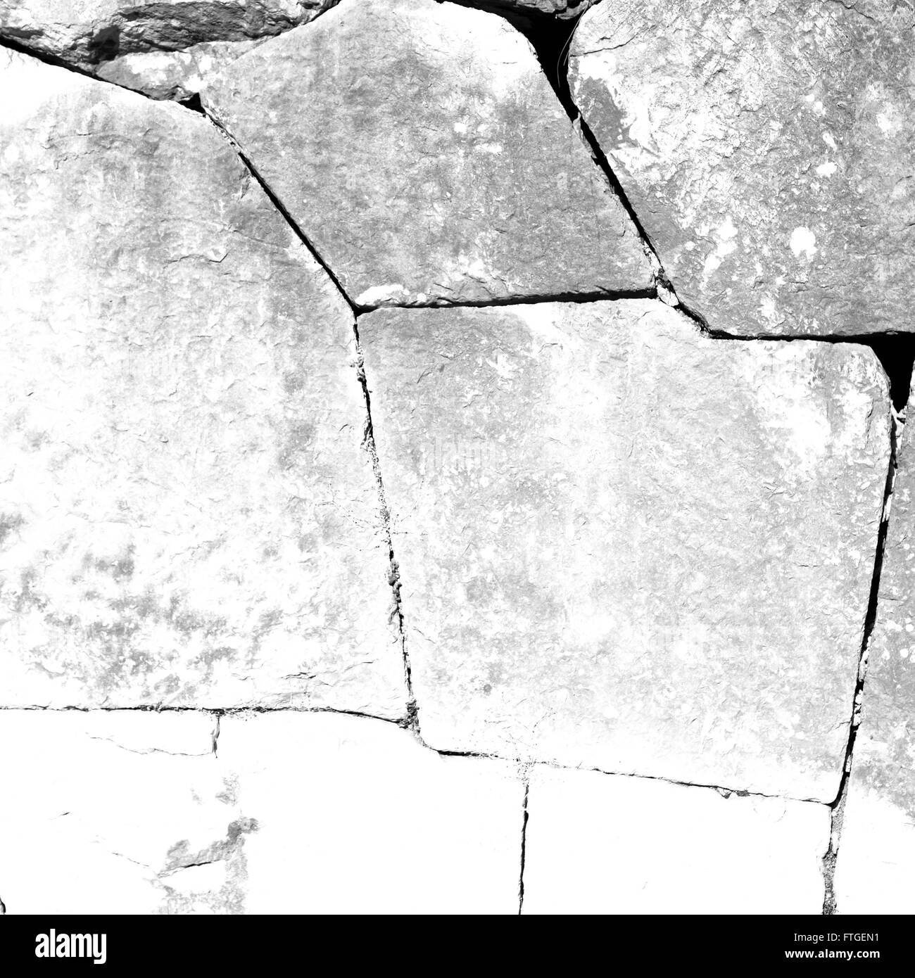 step brick in greece old wall and texture material the background Stock ...