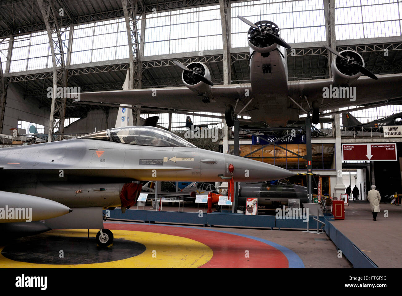 Junkers ju 56 and f 16 fighting falcon hi-res stock photography and ...