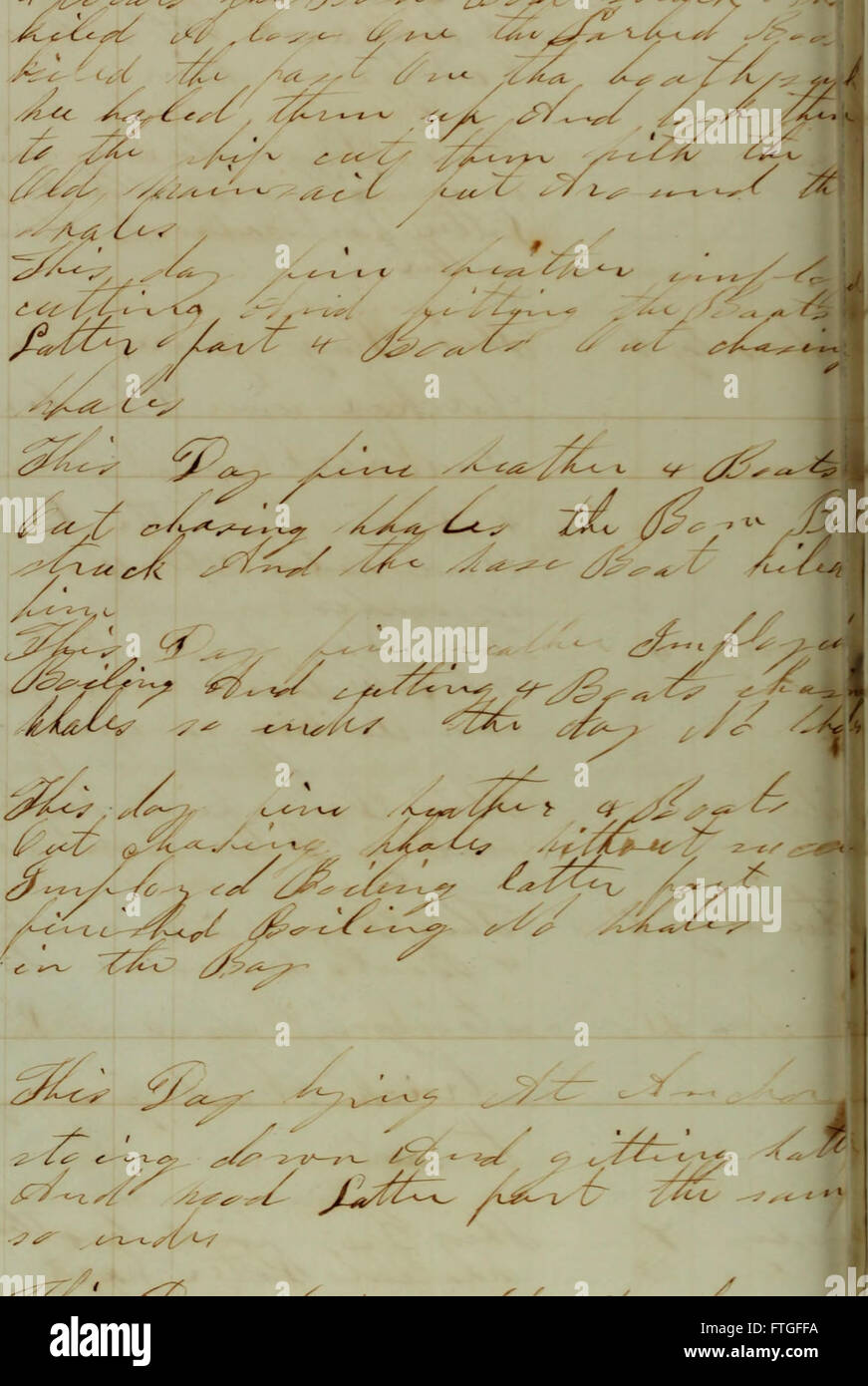 The logbook of the ship Milo, detailing the voyage from New Bedford ...