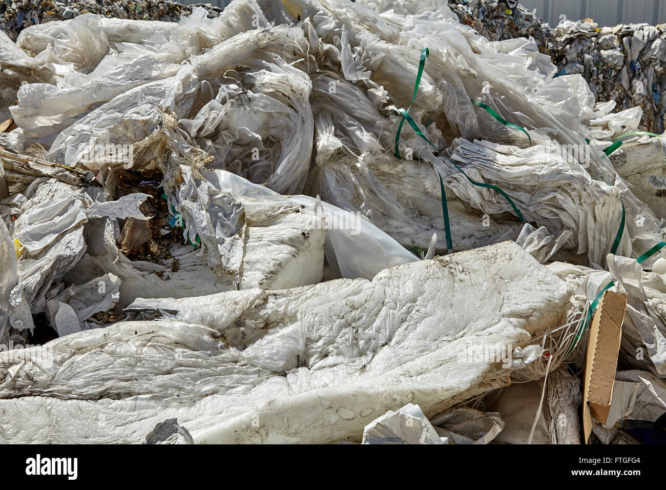 Industrial plastic waste bulk refuse for recycling Stock Photo - Alamy