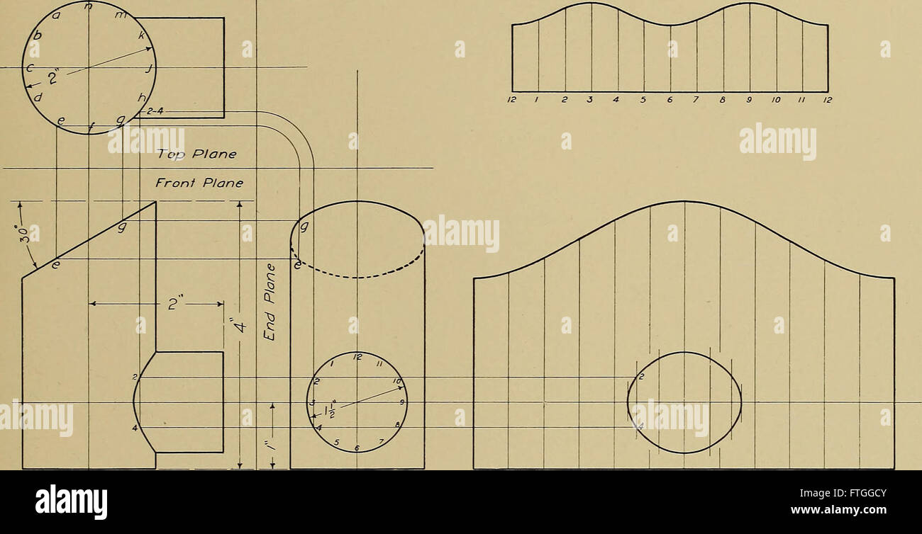 This 1909 work provides instructional material on mechanical drawing ...