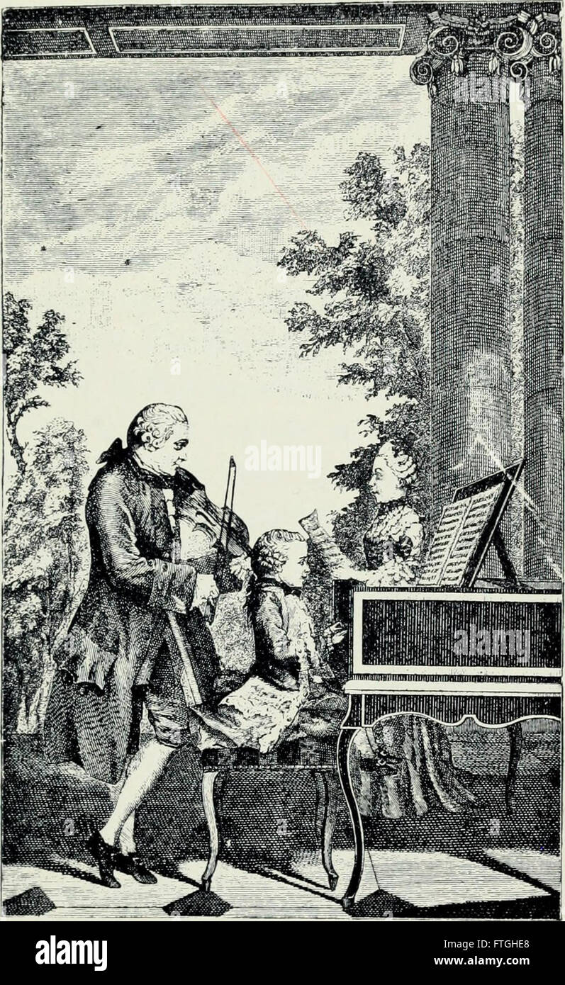 A 1908 biography of Wolfgang Amadeus Mozart, detailing his life, music ...