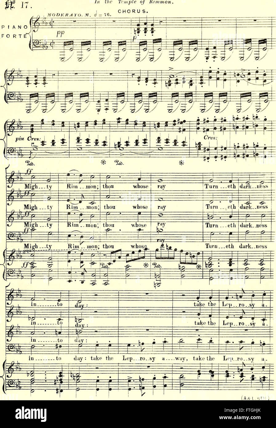 An 1865 oratorio titled 'Naaman,' focusing on the biblical story of ...