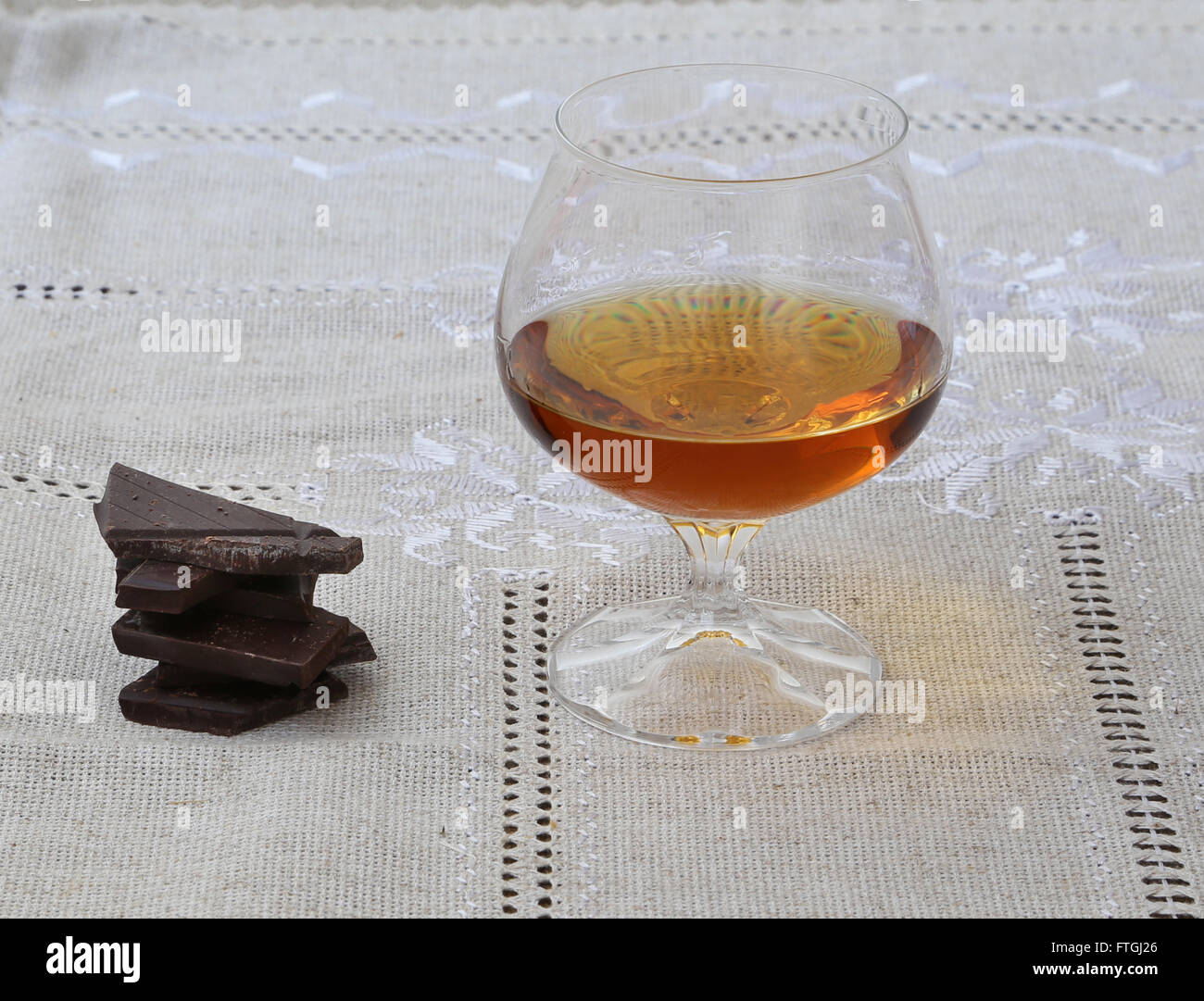 glass of brandy Stock Photo - Alamy