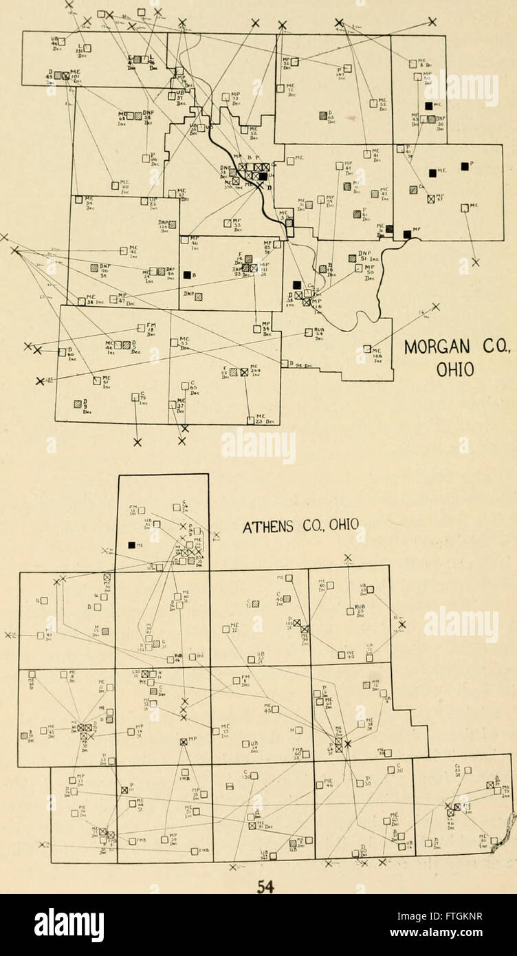 1913 ohio map hi-res stock photography and images - Alamy