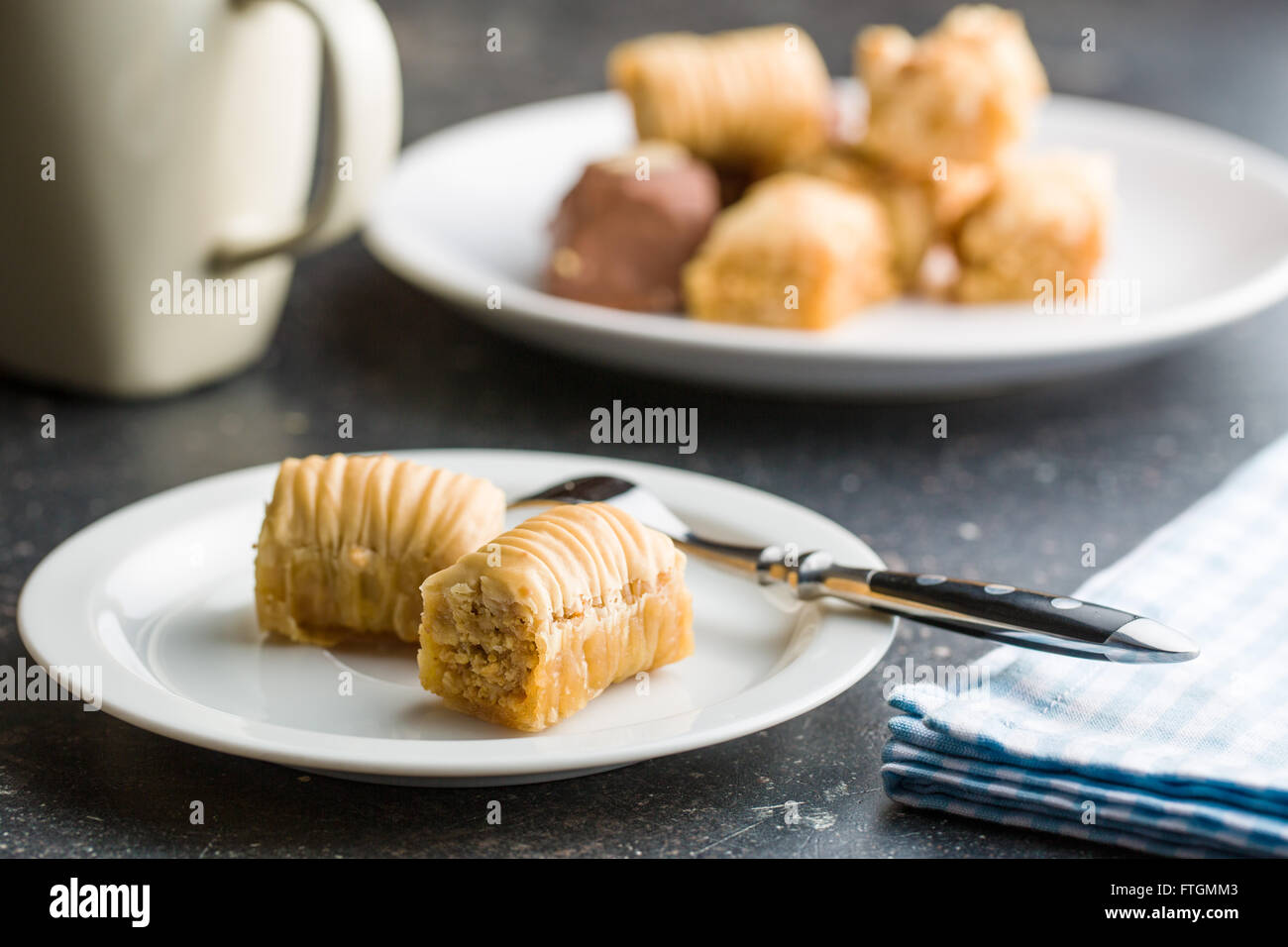 Sweet baklava dessert pastry hi-res stock photography and images - Alamy