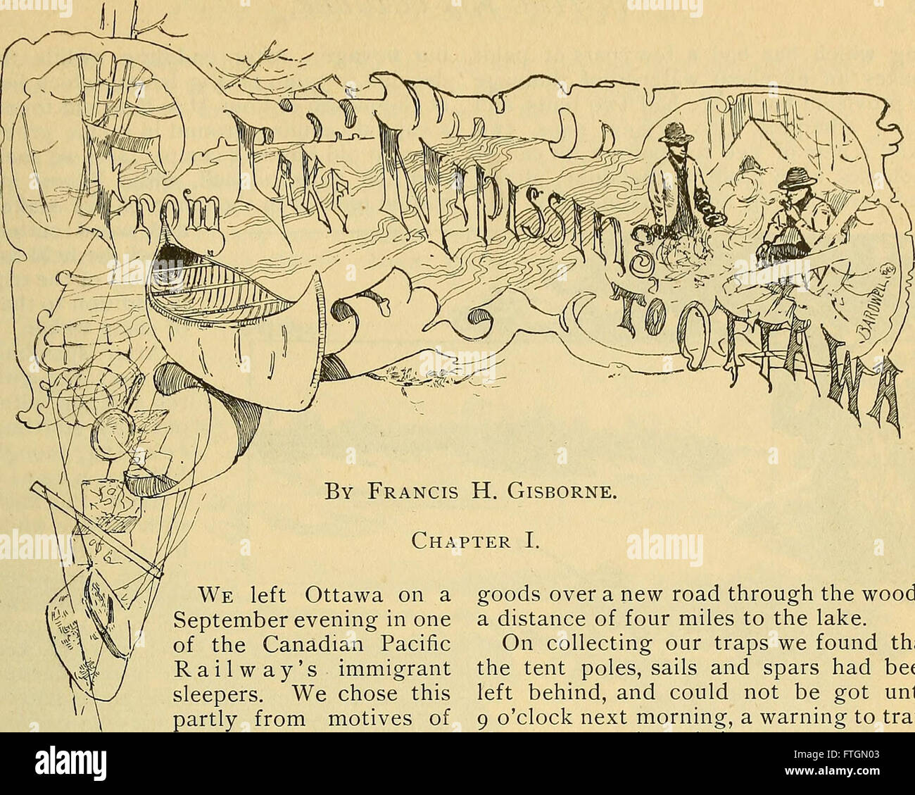 The 1885 edition of 'Outing' magazine features articles and stories ...