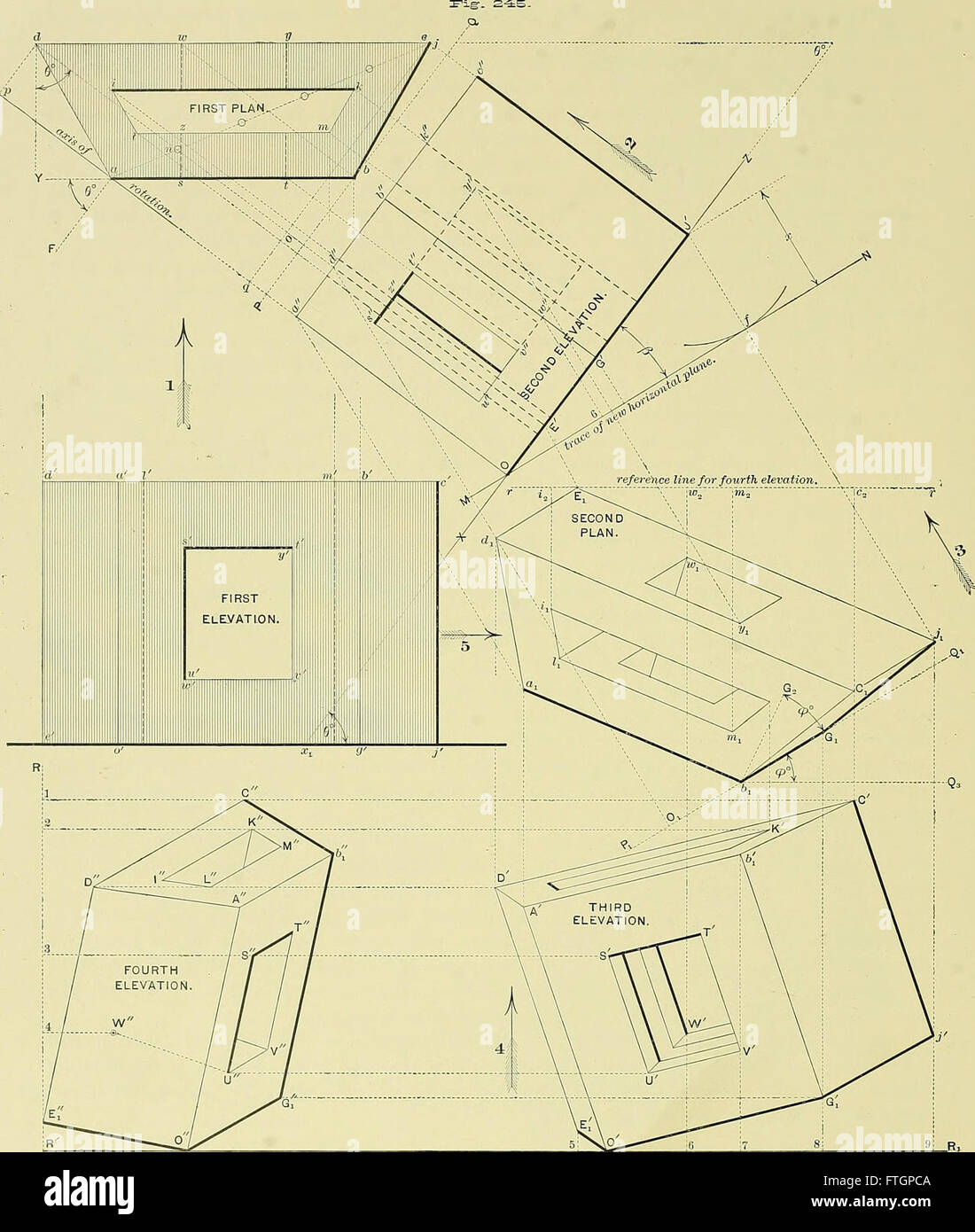 This 1897 text serves as a guide to engineering drawing, focusing on ...
