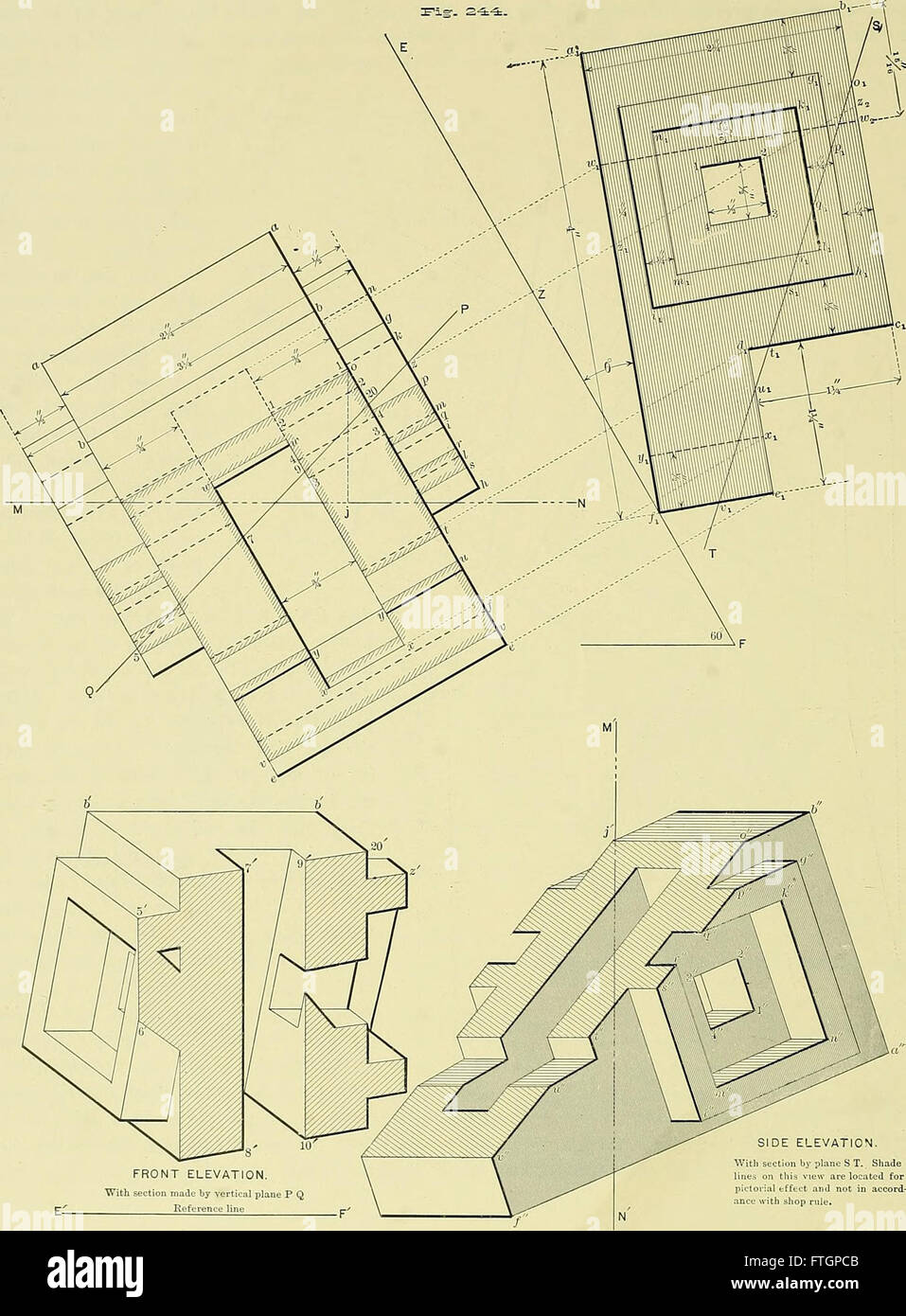 A 1897 manual providing practical guidance on engineering drawing and ...