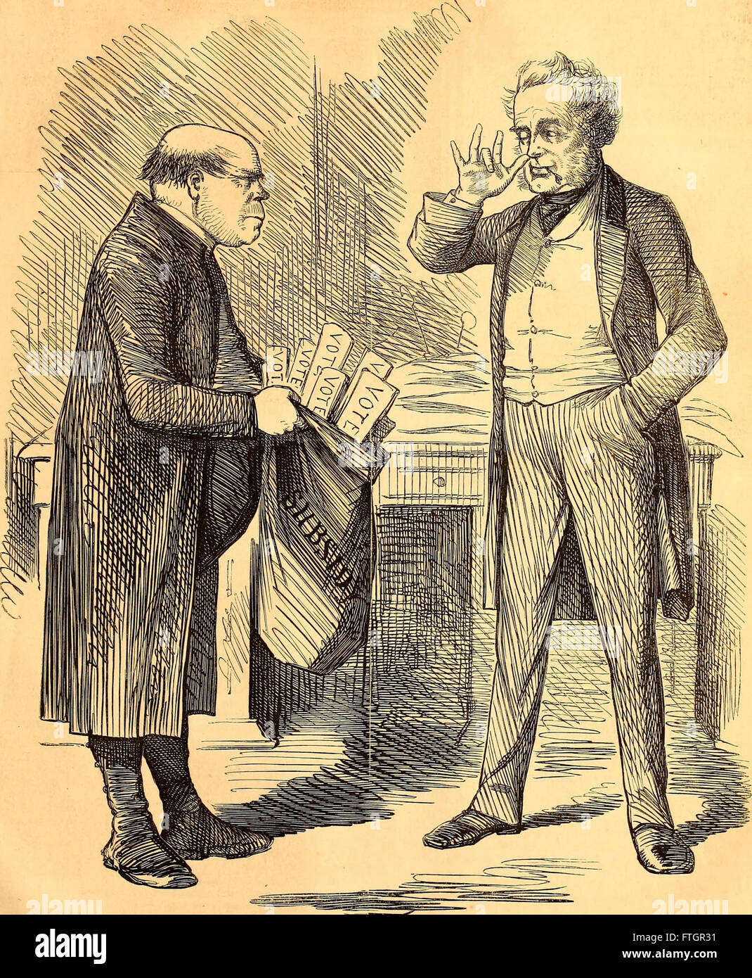 This 1841 issue of 'Punch' magazine is a satirical British publication ...