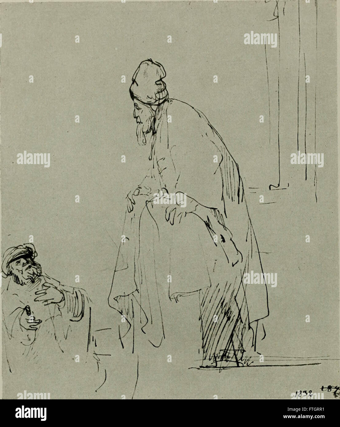 A 1919 collection of Rembrandt’s drawings, showcasing his artistic ...