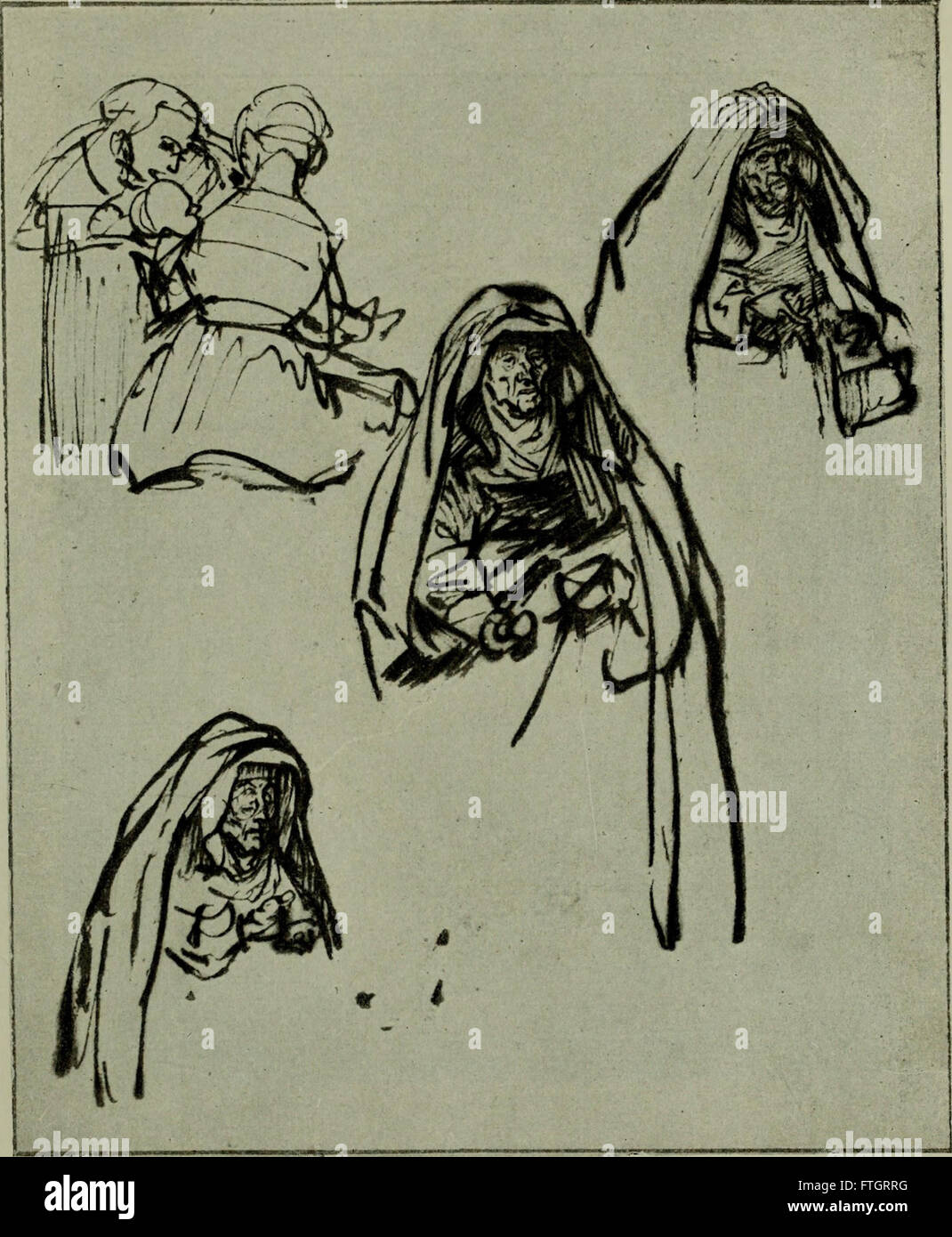 'Rembrandt Handzeichnungen' (1919) showcases a collection of Rembrandt ...