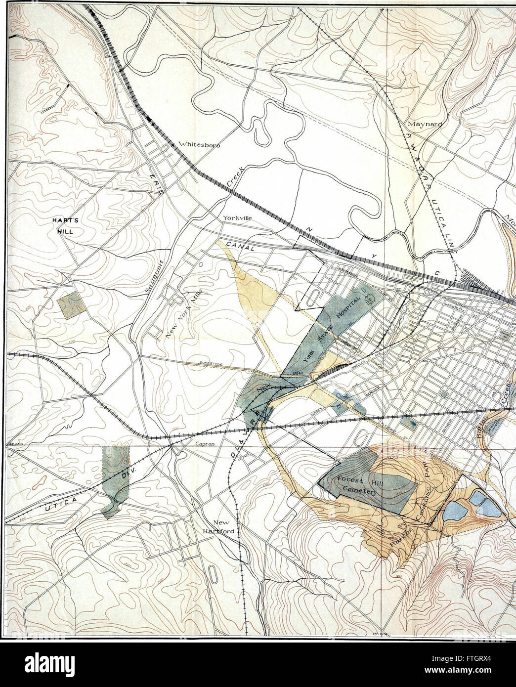 Utica map hi-res stock photography and images - Alamy