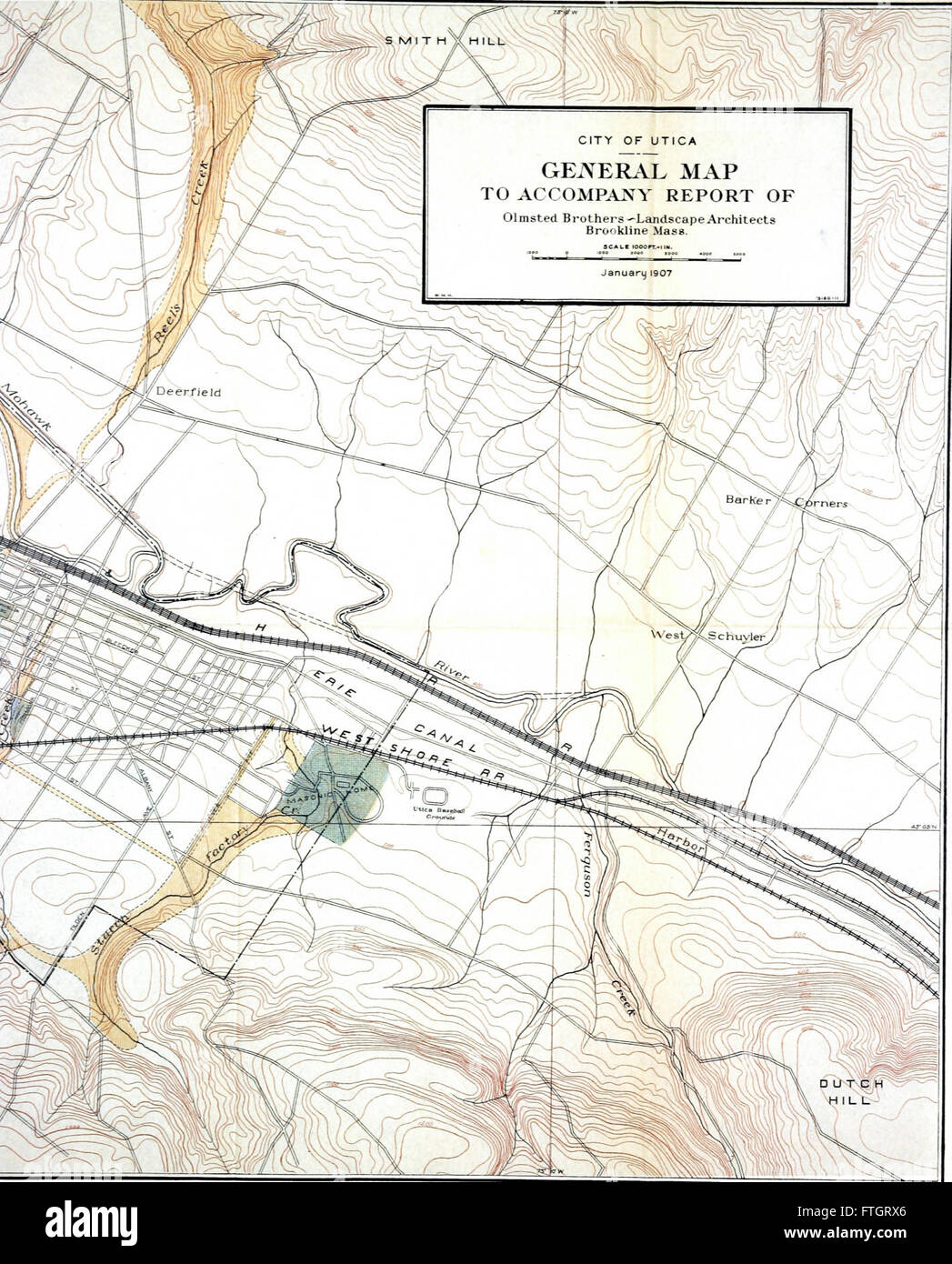 Utica map hi-res stock photography and images - Alamy