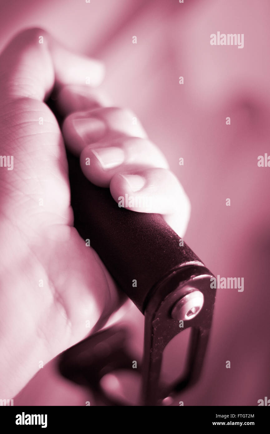 Exercise machine hand grip in crossfit, bodybuilding and weight ...