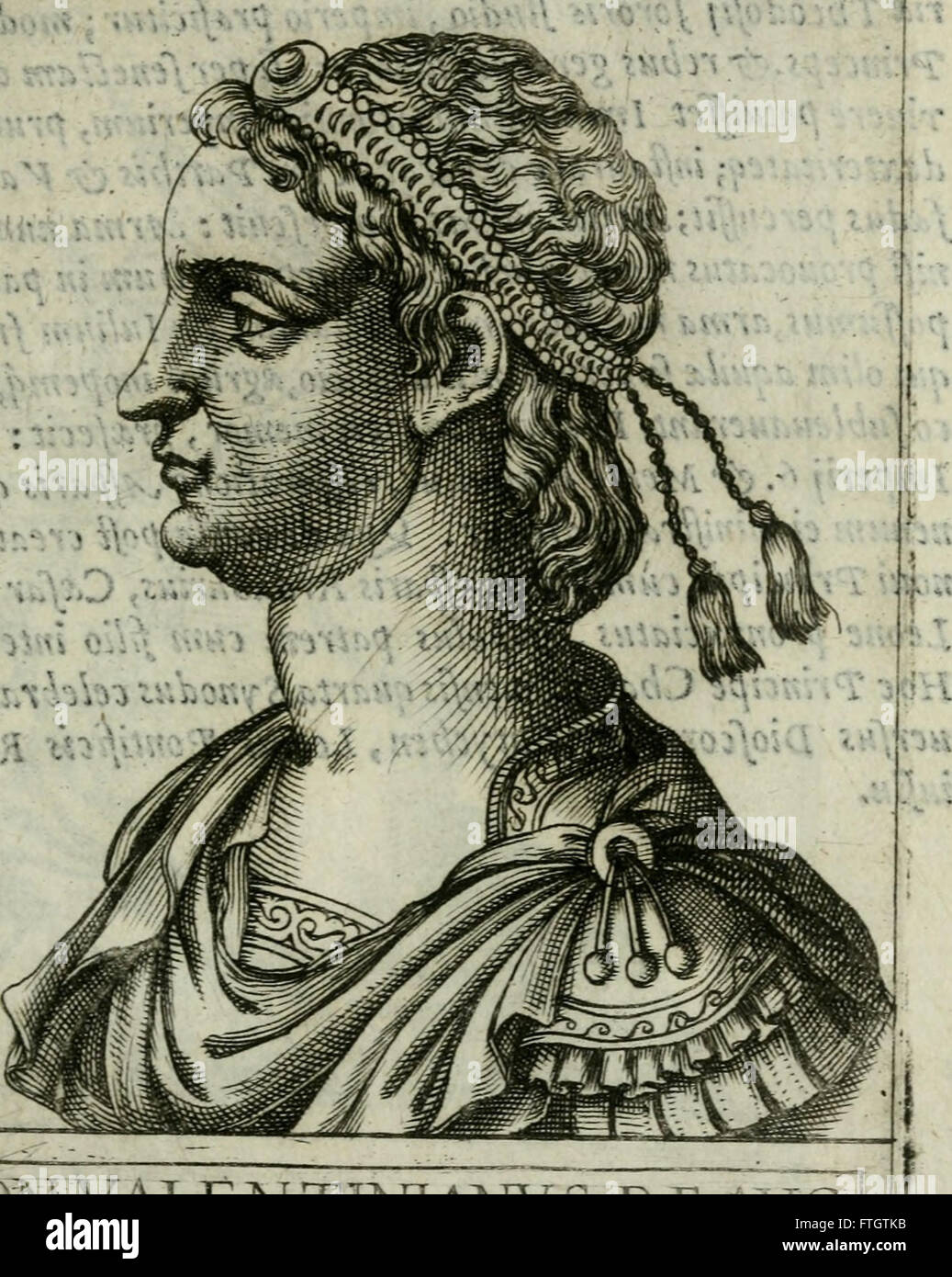 A 1583 work by Thomas Treter, featuring the effigies of Roman emperors ...