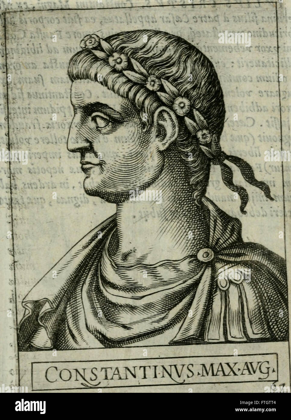 This 1583 work presents detailed portraits of Roman emperors, based on ...