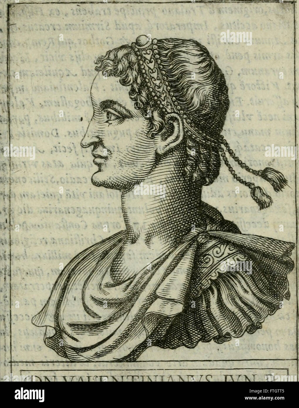 This 1583 work by Thomas Treter features portraits of Roman emperors ...