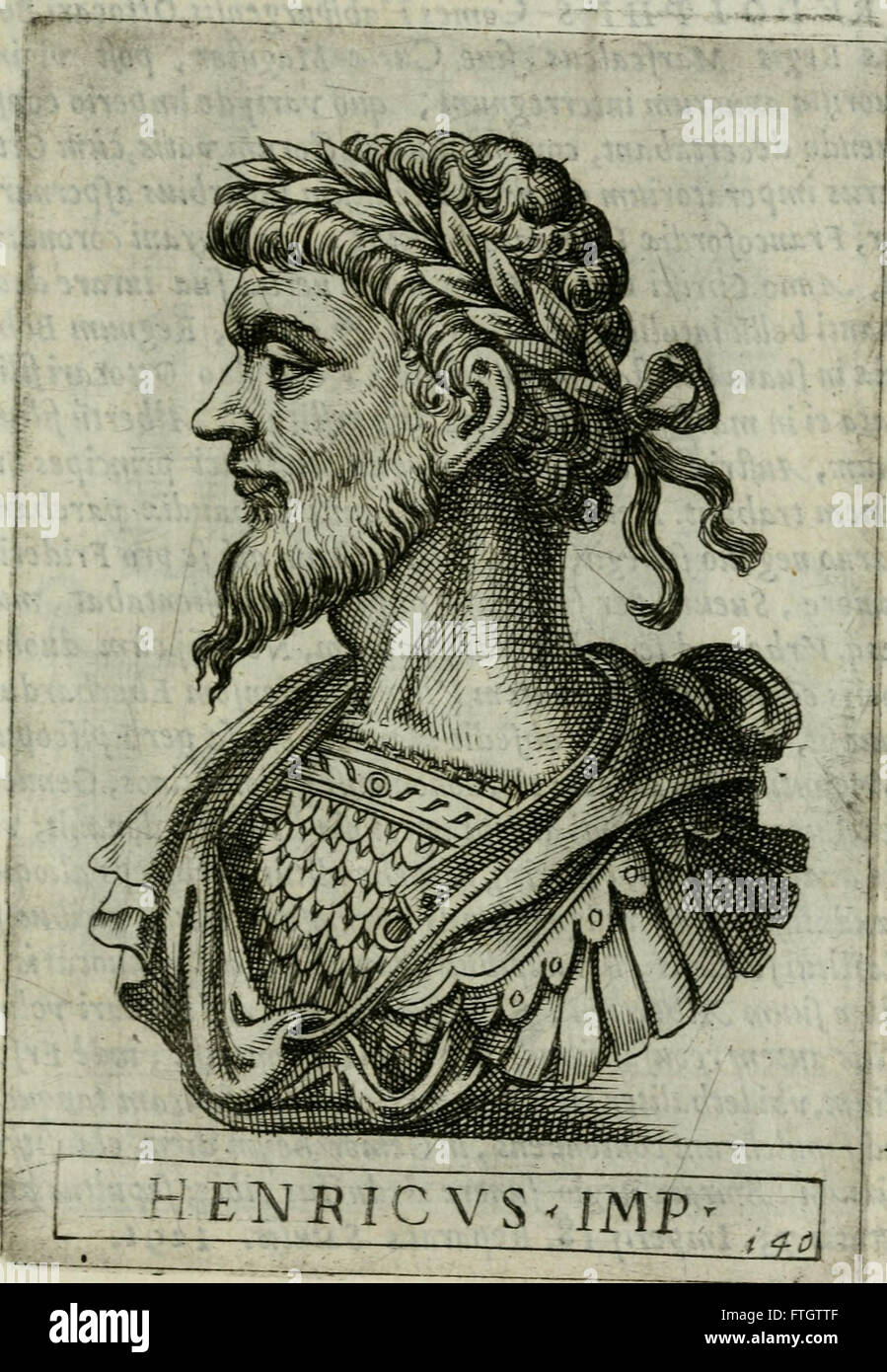 A 1583 work by Thomas Treter, featuring the portraits of Roman emperors ...