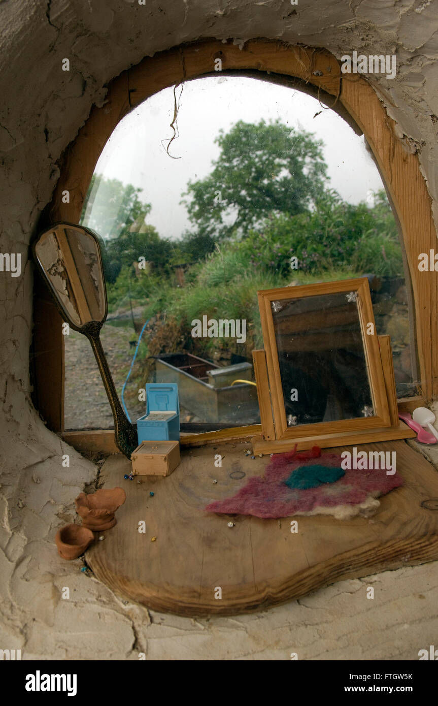 Lammas eco village at Tir Y Gafel,Pembrokeshire,Wales,UK, showing the ...