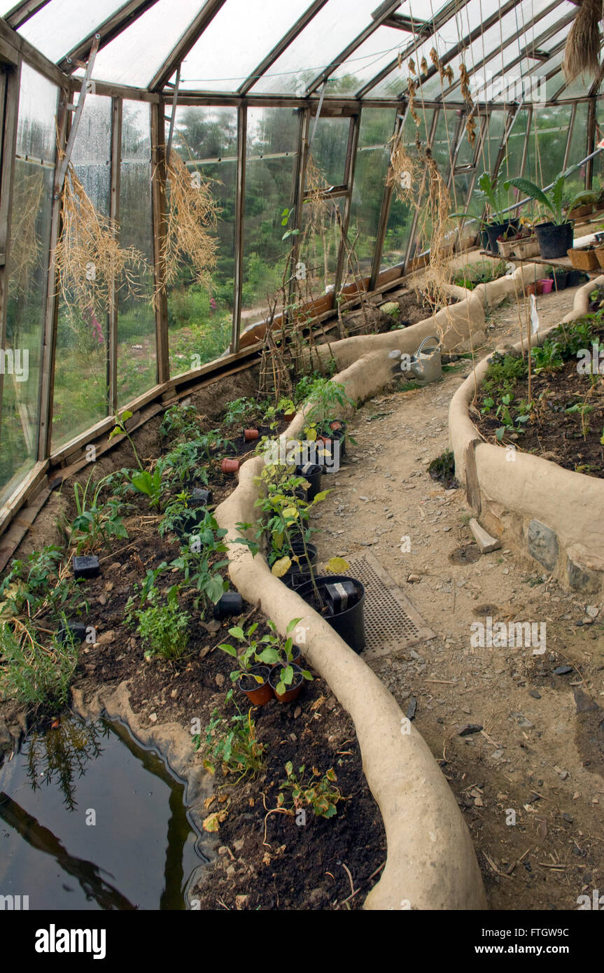 Lammas eco village at Tir Y Gafel,Pembrokeshire,Wales,UK, showing the ...