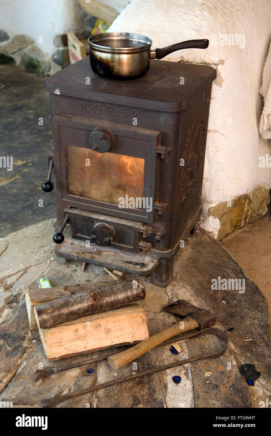 Lammas eco village at Tir Y Gafel,Pembrokeshire,Wales,UK, showing the ...