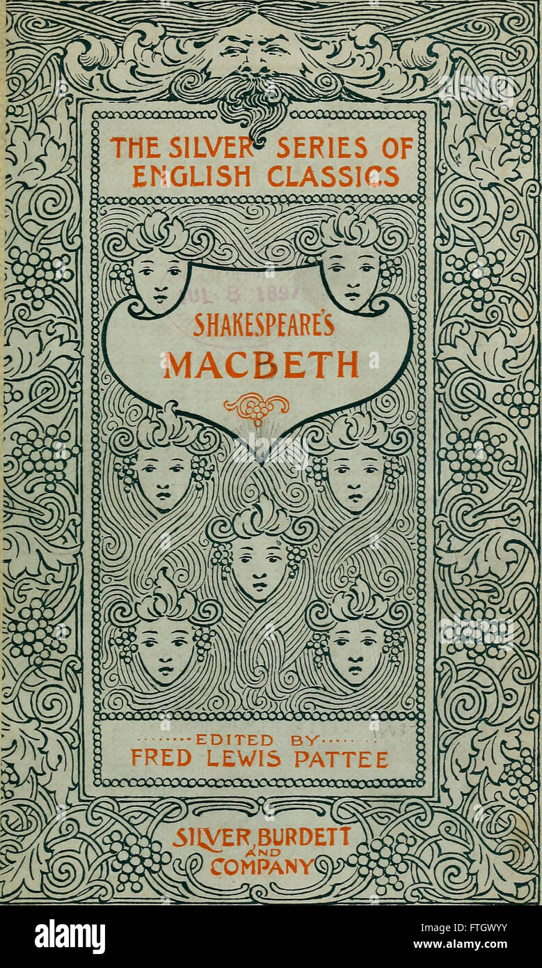 An 1897 edition of William Shakespeare's tragedy *Macbeth*, depicting ...