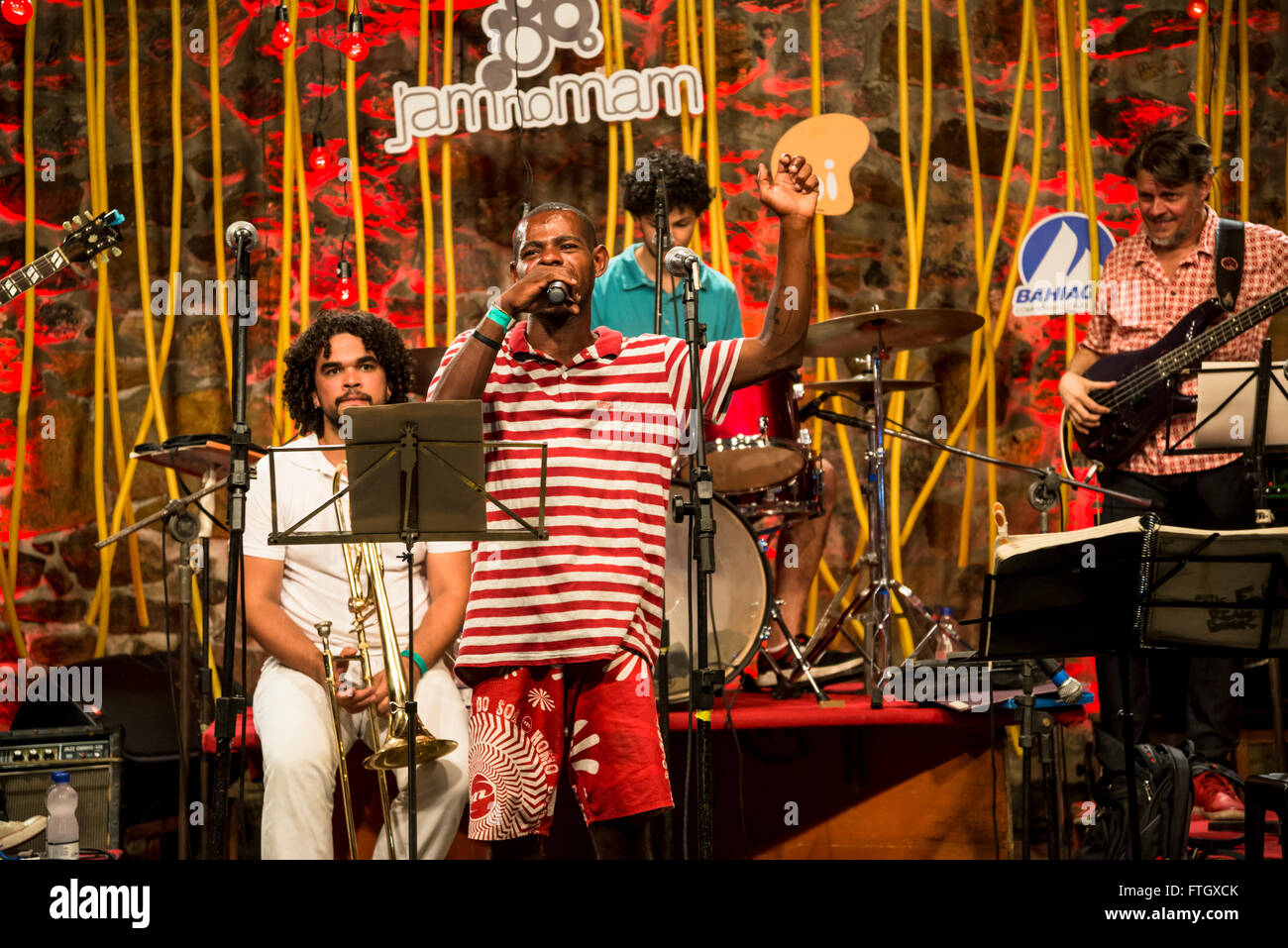 Jazz jam session at Jam no Mam, stage at the Museum of Modern Art ...