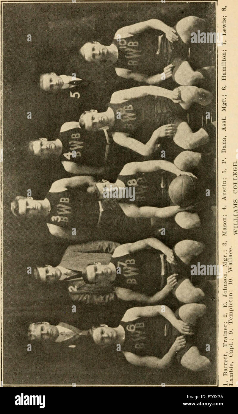 A 1905 guide to collegiate basketball, offering official rules ...