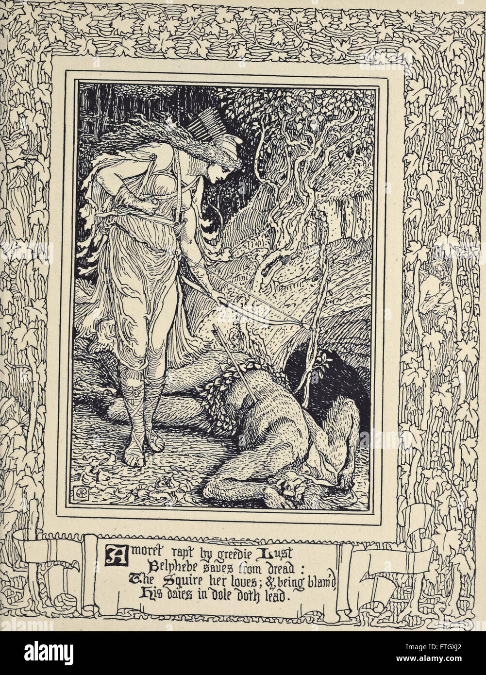 This 1895 edition of Edmund Spenser’s *Faerie Queene* presents the epic ...