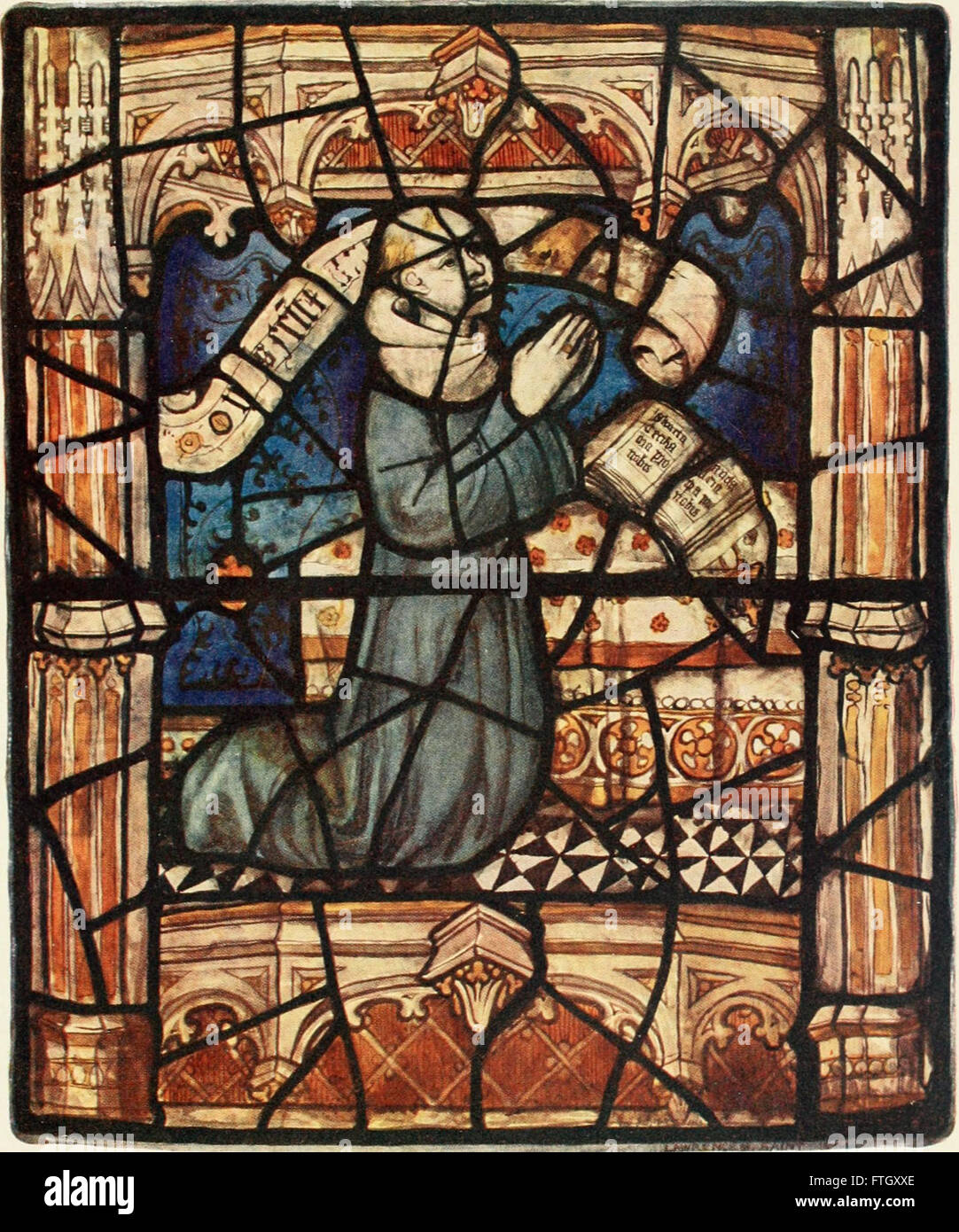 This 1913 study focuses on the stained glass art of the Middle Ages ...
