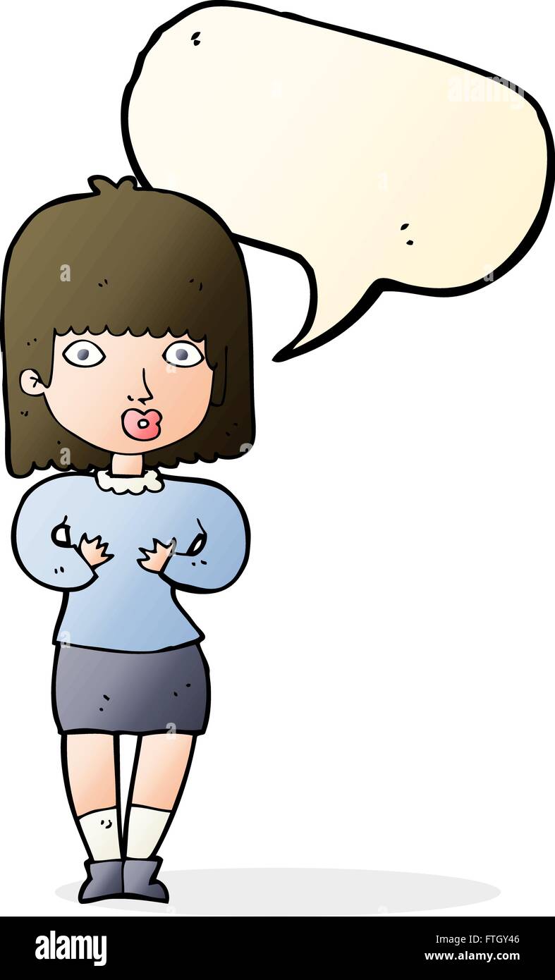 Isolated amazed woman cartoon Stock Vector Images - Alamy