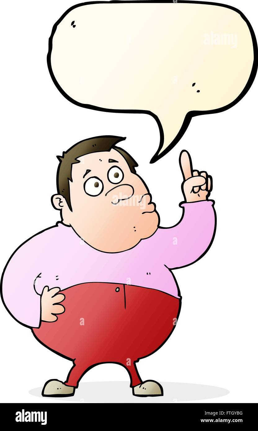 cartoon man asking question with speech bubble Stock Vector Image & Art ...