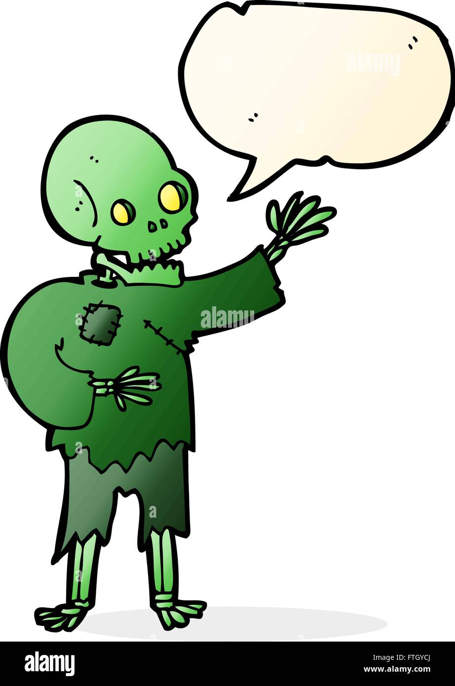Cartoon waving skeleton Stock Vector Images - Alamy