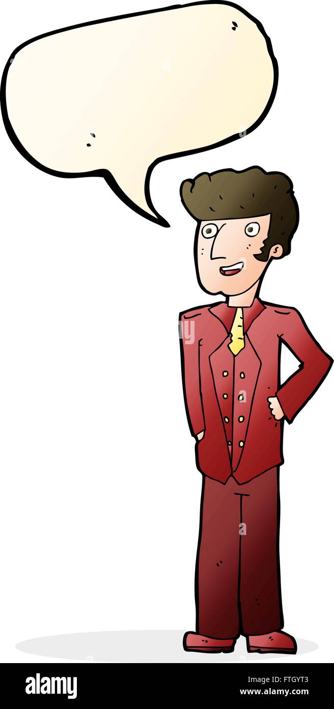 cartoon upperclass man with speech bubble Stock Vector Image & Art - Alamy